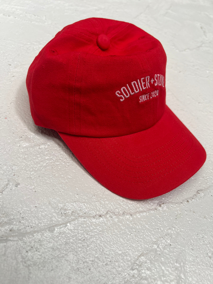 Red Kids Cap – Soldier+Stone