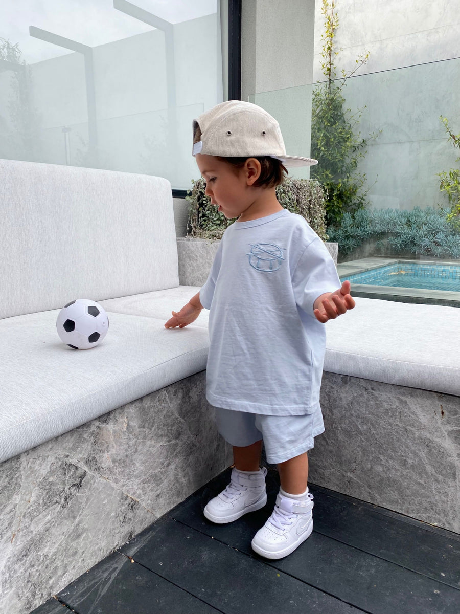 Little Jetty Tee: Dusty Blue – Soldier+Stone